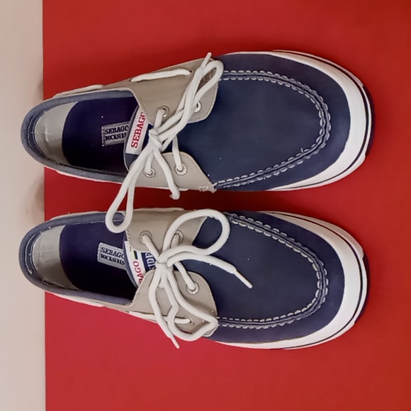 Sebago | Shoes | Sebago Blue And Tan Loafers With Suede Finish | Poshmark